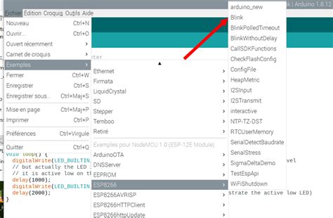 utiliser un nodemcu esp8266 esp 12e avec le raspberry pi framboise