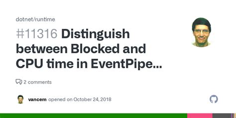 Distinguish Between Blocked And Cpu Time In Eventpipe Traces · Issue