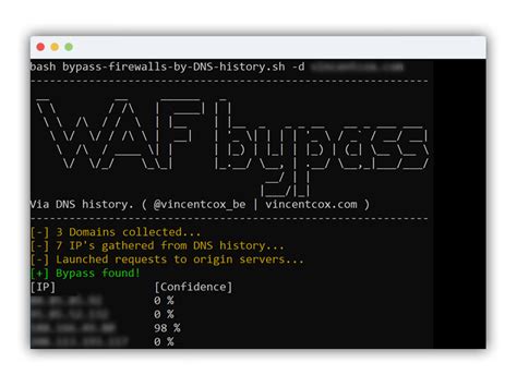 Bypass Firewalls By Dns History Firewall Bypass Script Based On Dns