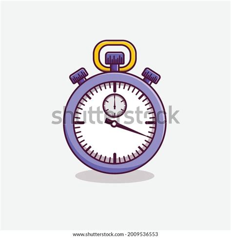Stopwatch Timer Cartoon Icon Illustration Stock Vector Royalty Free 2009536553 Shutterstock