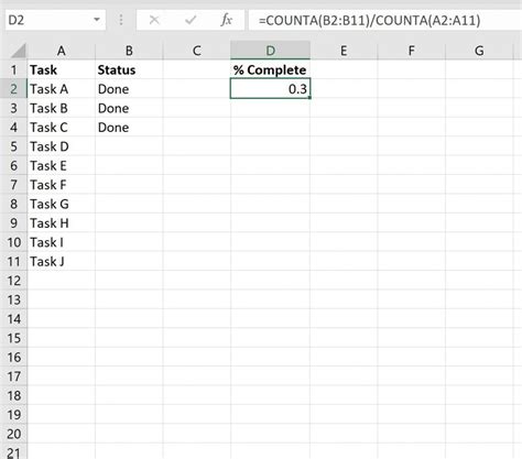 How To Calculate Percent Complete In Excel