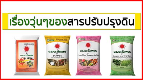 มาฟังเรื่อง สารปรับปรุงดิน ก่อนโดนหลอก เกษตรกร ปุ๋ย สารปรับปรุงดิน