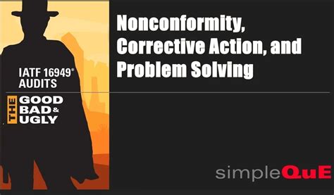 How To Avoid An Audit Finding For Nonconformity Corrective Action And Problem Solving Simpleque