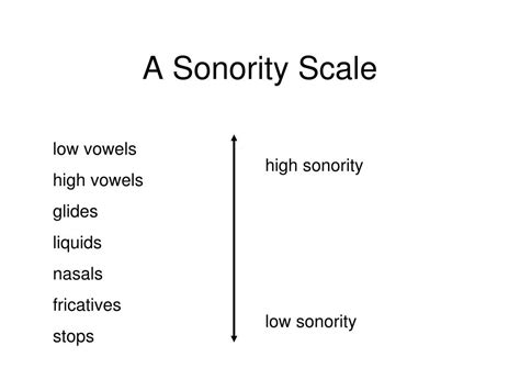 Sonority Scale Examples Dophomes