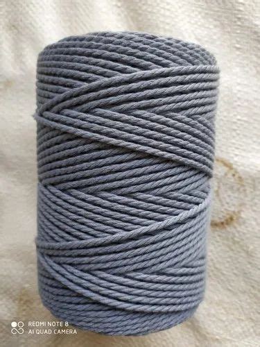 Cotton Macrame Cord Twisted 3 Ply Multi Color Size 1 To 6 MM At Rs