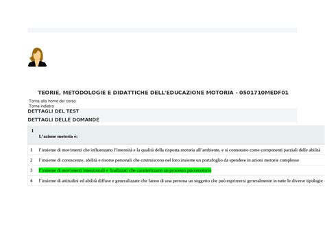 Teorie Metodologie E Didattiche Delleducazione Motoria Prove Di