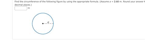 Solved Find The Circumference Of The Following Figure By Chegg