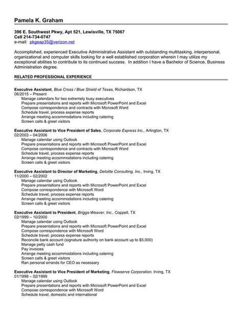 Executive Administrative Assistant Pdf