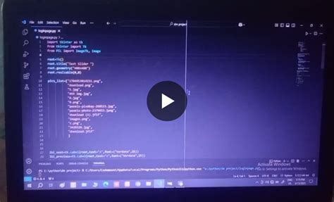 Python Tkinter Image Slider Project Python Project Savan Soni