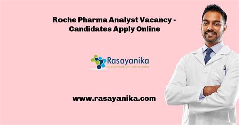 Roche Pharma Analyst Vacancy Candidates Apply Online
