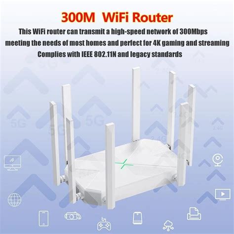 8 Antenna Wireless Router Booster Router Support Ap Broadband Wifi