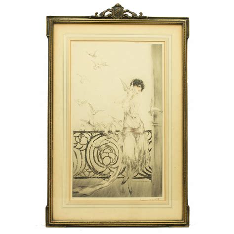 Louis Icart 1880 1950 Original Print Doves Witherells Auction House