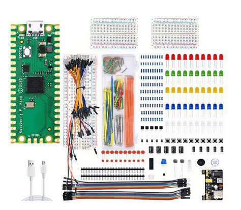 【楽天市場】raspberry Pi Pico（完成版 ピンハンダ済み入門セット 電子工作 ラズベリーパイ ピコ スターターキット 互換品