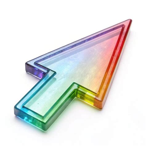 Chromatic Glass Cursor On White Background Stock Illustration Illustration Of Icon Isolated