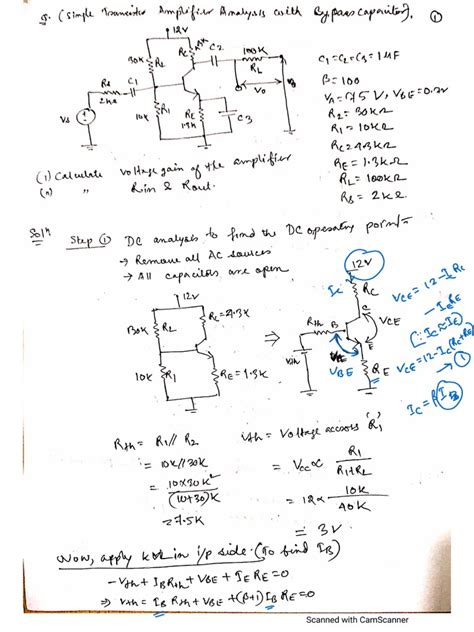 ce amplifier with emitter bypass cap pdf