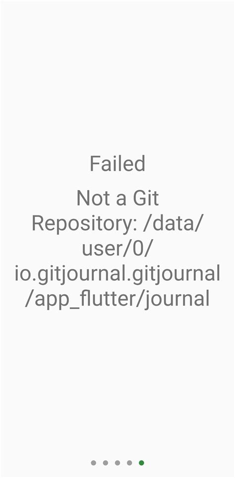 Failed Not A Git Repo On My Smartphone Issue 425 GitJournal
