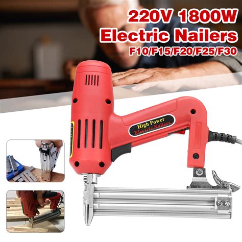 New 1800W 220V F30 Corded Electric Nailer Stapler Kit Electric Stapler