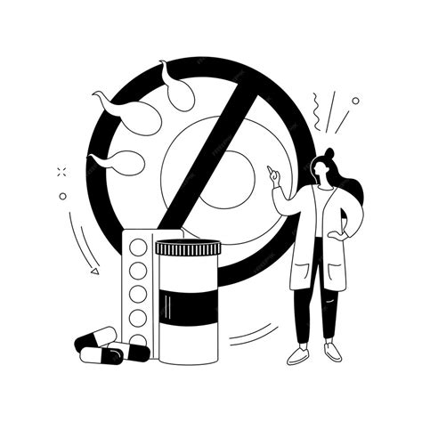 Anticoncepción De Emergencia Concepto Abstracto Ilustración Vectorial