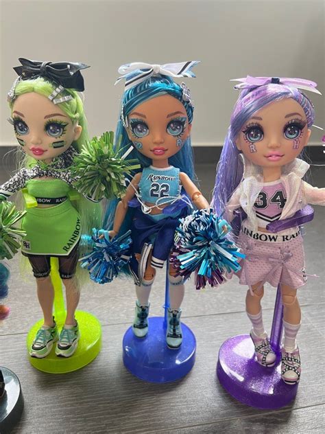 Rainbow High Cheer Dolls Ruby Poppy Sunny Jade Skyler Violet Amaya