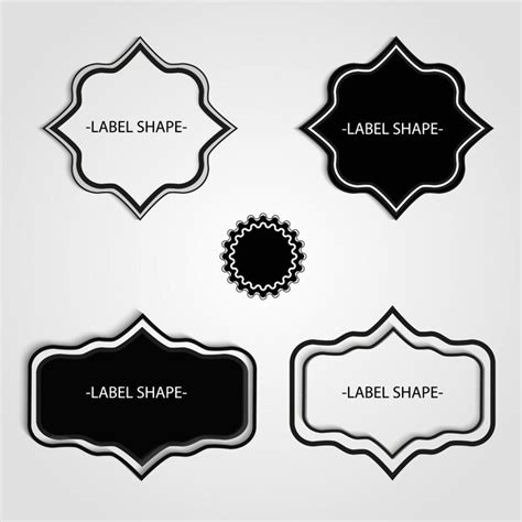 Premium Vector Set Of Simple Black Line Frames With Double Stroke