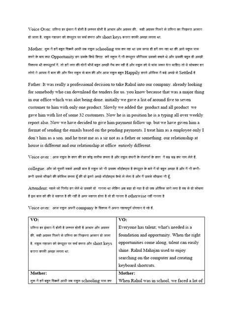 Script English Translated Pdf