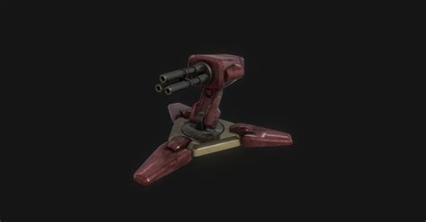 Turret Sci Fi 3d Weapons Unity Asset Store