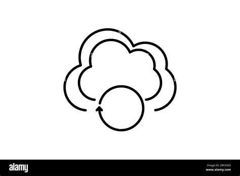 Cloud Sync Icon Icon Related To Loud Sync And Backup Settings Line Icon Style Simple Vector