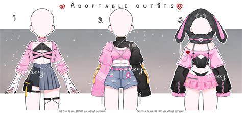 Set Price Adoptable Outfits95 Closedtysm By Peazecy On Deviantart
