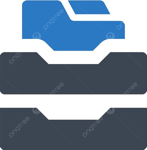 Data Archive Icon Symbol Documents Folder Vector Symbol Documents
