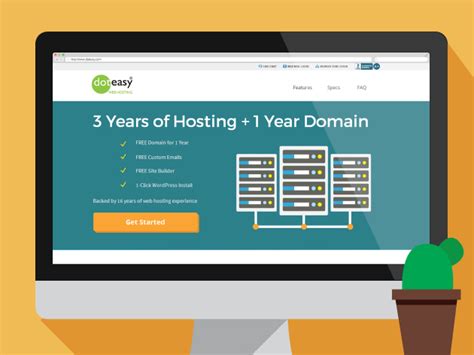 doteasy web hosting 3 years starter hosting and 1 year of free domain