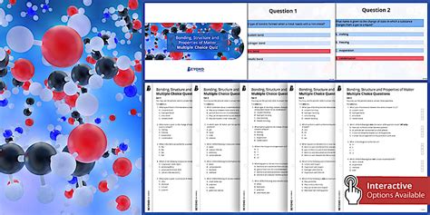 Bonding Structure And Properties Quiz Aqa Gcse Chemistry