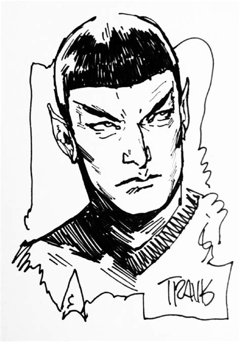 Spock Sketch At PaintingValley Explore Collection Of Spock Sketch