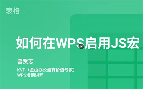 如何在WPS启用JS宏 哔哩哔哩 bilibili