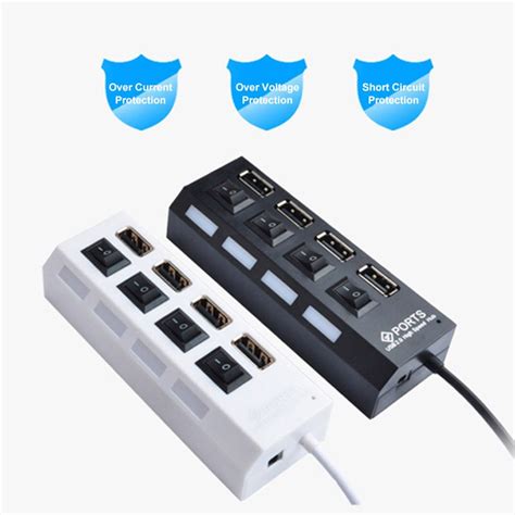 4 Port Usb 2 0 Hub High Speed Data Transfer Usb Sp Vicedeal