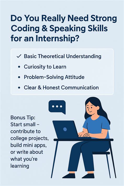 do you really need strong coding and speaking skills for an internship