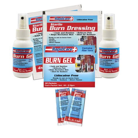 Rapid Care First Aid 405 Bpg 2 Emergency Burn Care Treatment Assortment