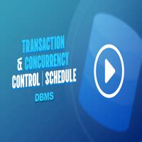 Transaction And Concurrency Control Schedule In DBMS GeeksforGeeks