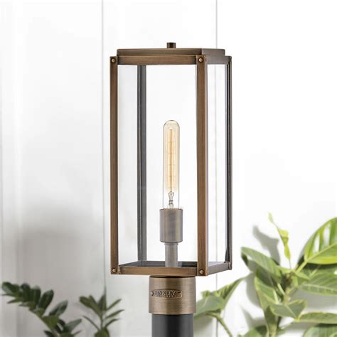 Max 19 25 Inch Burnished Bronze Post Light By Hinkley Lighting 2591bu