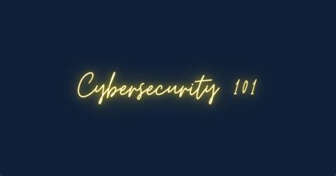 getting started in cybersecurity