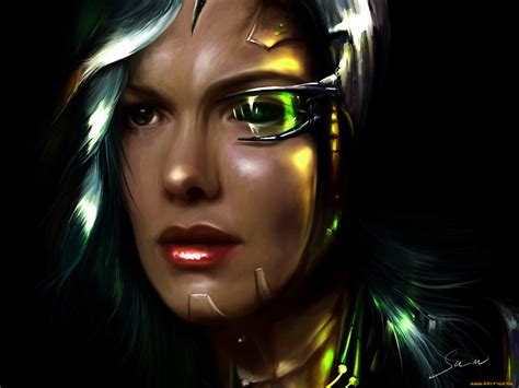 Обои Cybernetic V Фэнтези Девушки обои для рабочего стола