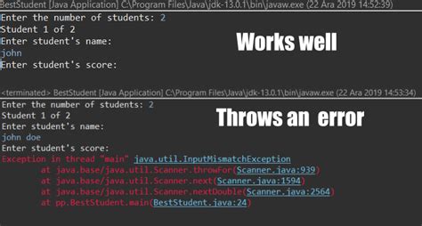 Java Getting InputMismatchException When Trying To Enter A String
