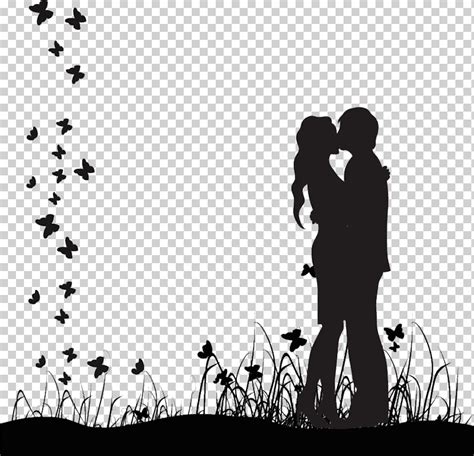 Beso silueta pareja beso amor diverso fotografía png Klipartz