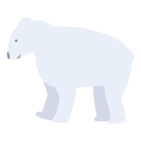 Premium Vector Polar Bear Icon Cartoon Vector Alaska Seal Canada Button