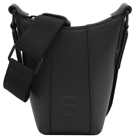 Balenciaga Hourglass 烙印b字logo素色牛皮斜背包黑 歐系精品包配件 Yahoo奇摩購物中心