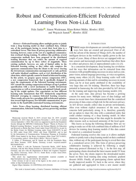 Robust And Communication Efficient Federated Learning From Non Iid