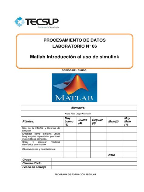 matlab introduccion al uso de simulink pdf matlab simulación
