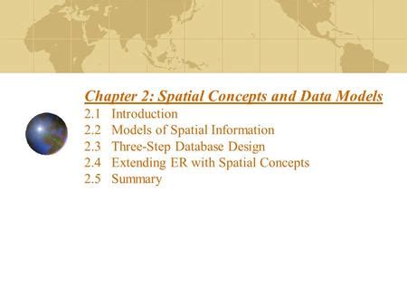 Lecturer 2: Spatial Concepts and Data Models Introduction ppt download