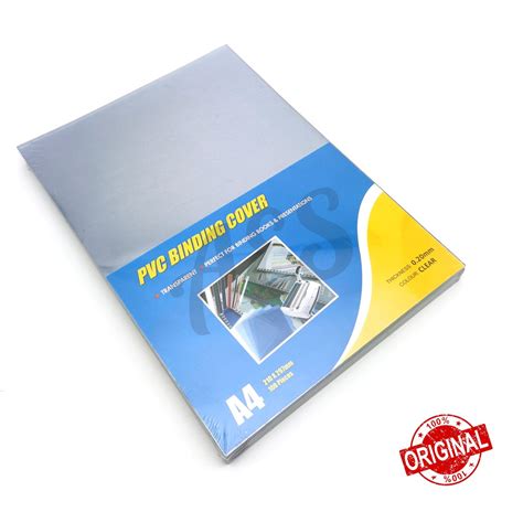 Pvc Binding Cover Rigid Sheet A4 100s 0 2 Clear Shopee Malaysia