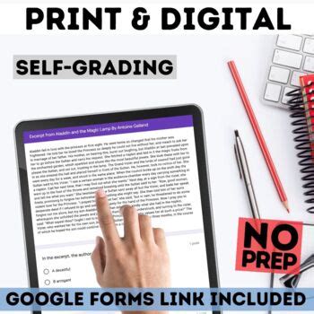 Digital English I II STAAR Literary Elements Task Cards For Google Forms