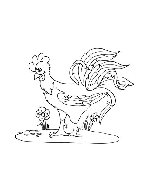 Раскраски Петушок и бобовое зернышко 7 шт скачать или распечатать бесплатно 1118